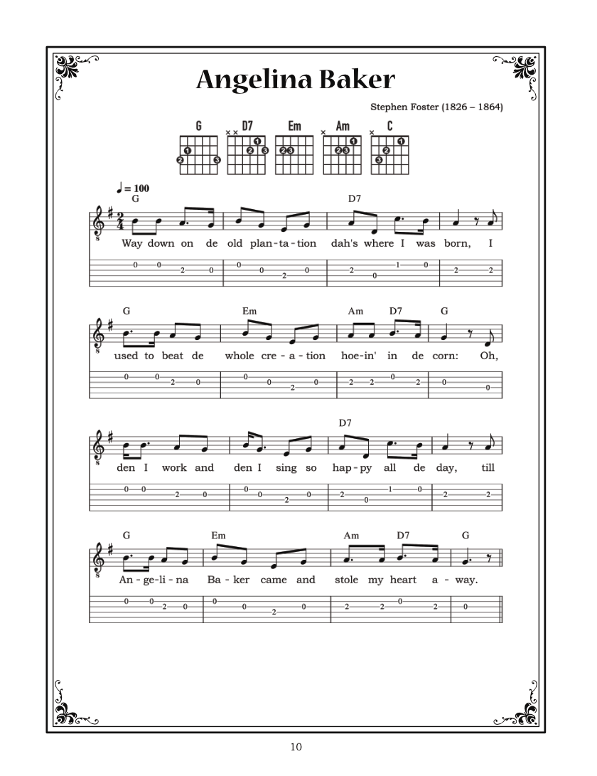 40 Old Time Bluegrass Songs - Guitar Songbook for Beginners with Tabs ...