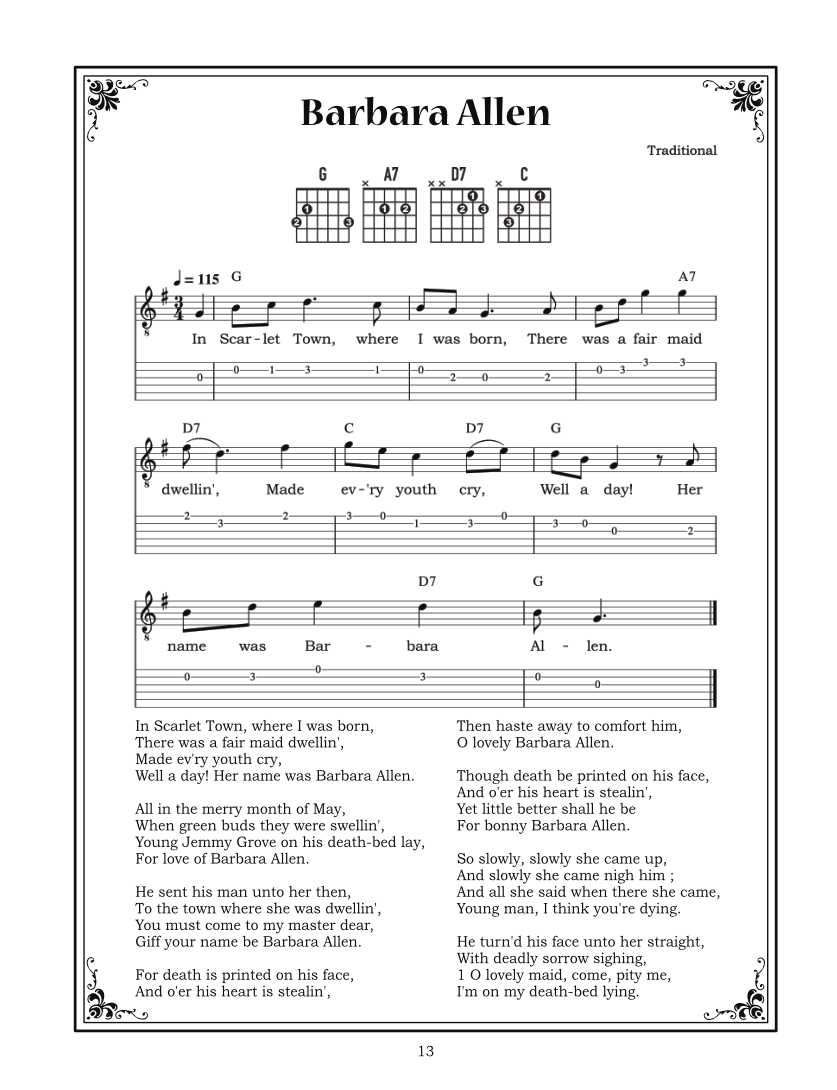 40 Old Time Bluegrass Songs - Guitar Songbook for Beginners with Tabs ...