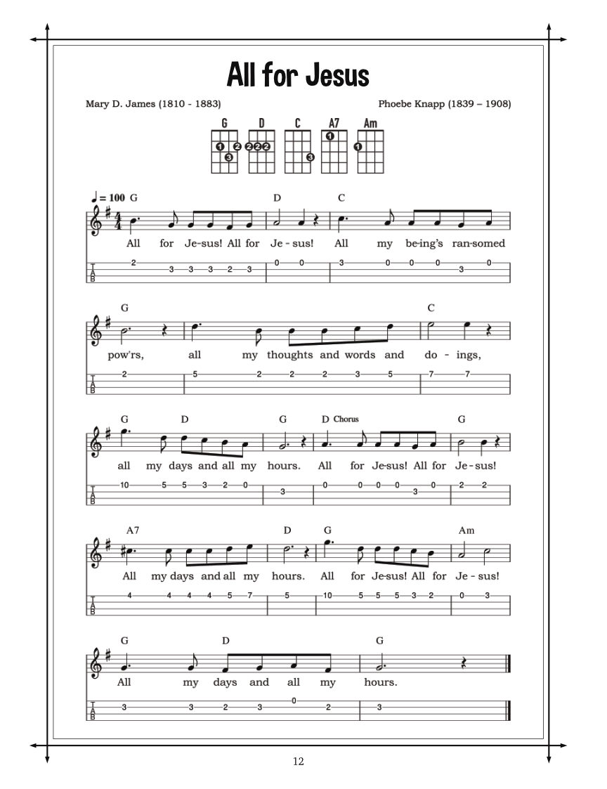 Ukulele Chords Christian Songs Ukulele Book Christian Children's